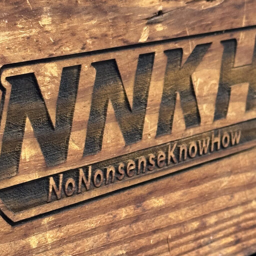 NNKH Engraved Garage Wood – NoNonsenseKnowHow